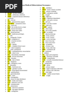 C-Medical Abbreviations | PDF
