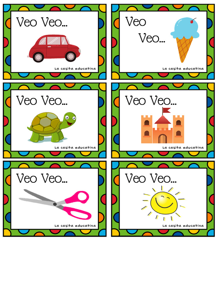 La Casita Educativa: Juego Veo Veo | PDF