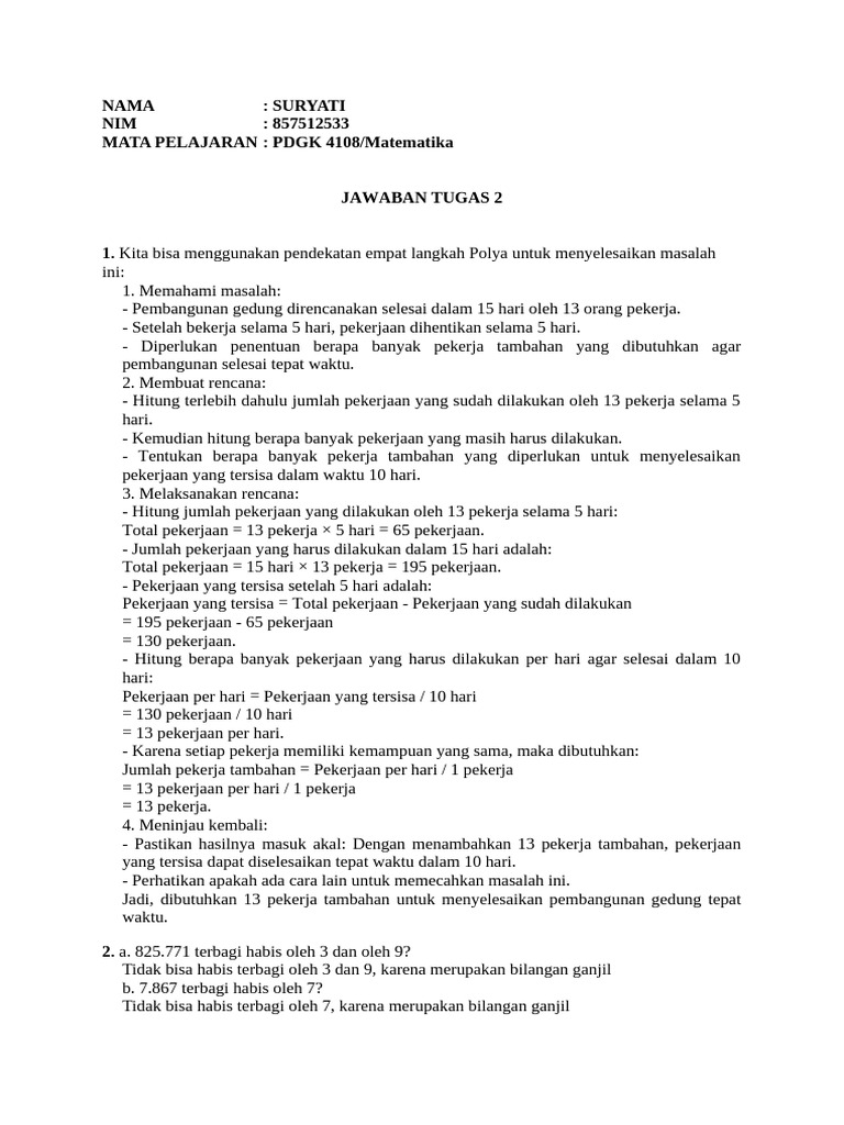 Suryati TT2 MTK | PDF | Komputer