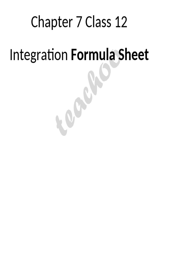 Ch 7 Class 12th Formulas Pdf Abstract Algebra Algebra