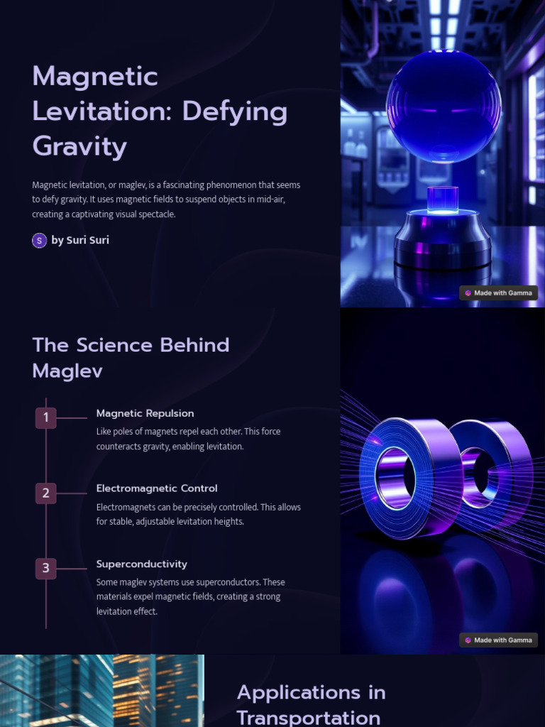 Magnetic Levitation Defying Gravity | PDF | Superconductivity ...
