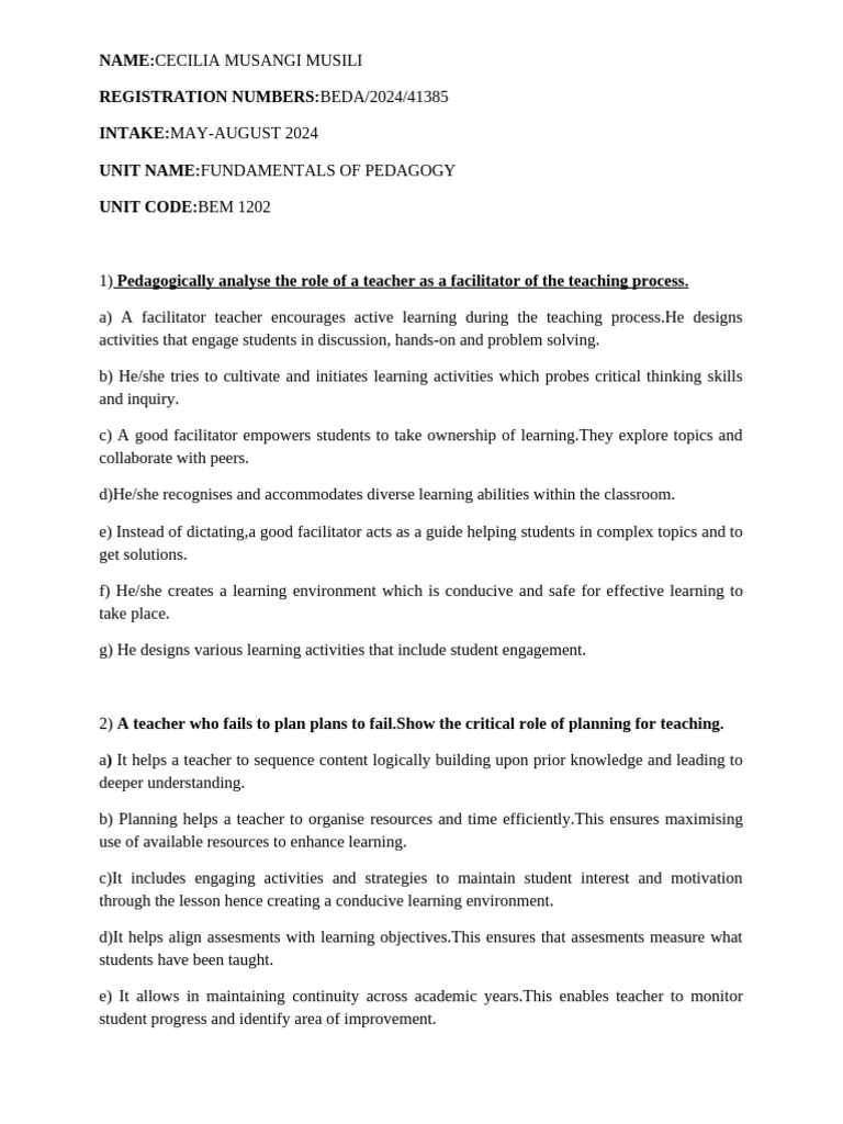 PEDAGOGY | PDF | Teachers | Teaching Method