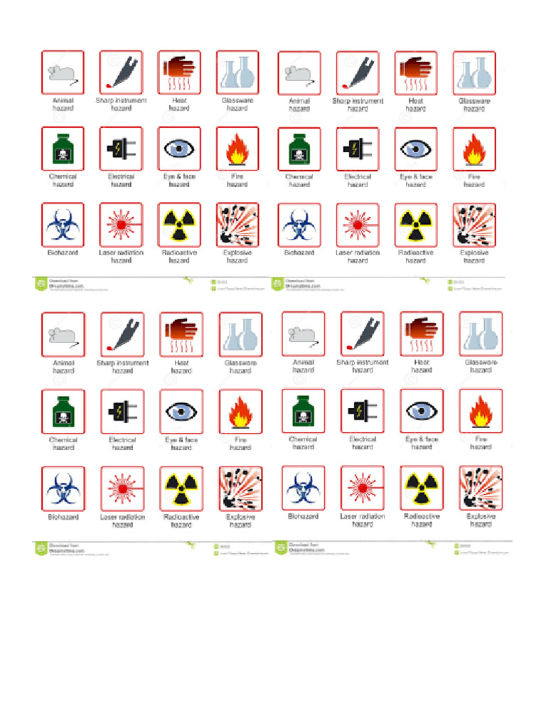 Simbol Keselamatan Laboratorium | PDF