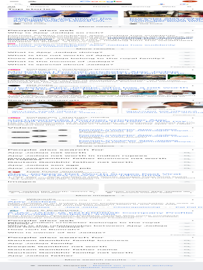 Ajay Jadeja: Heir to Jamnagar Throne | PDF | Cricket