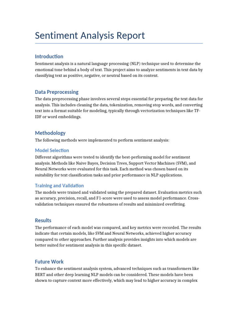 Sentiment_Analysis_Report | PDF