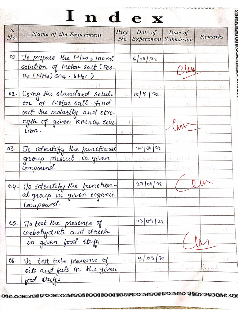 Chem Practical Class 12 | PDF