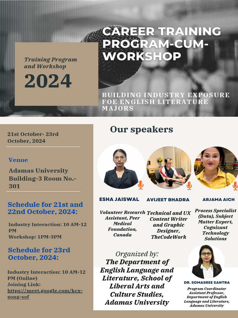 Career Training Program Cum Workshop | PDF