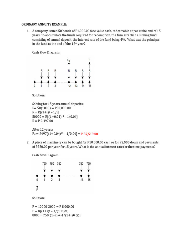 Annuity-Examples | PDF | Interest | Debt