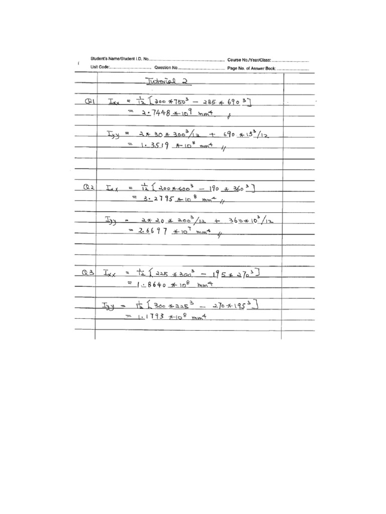 Solution to tutorial 2 | PDF