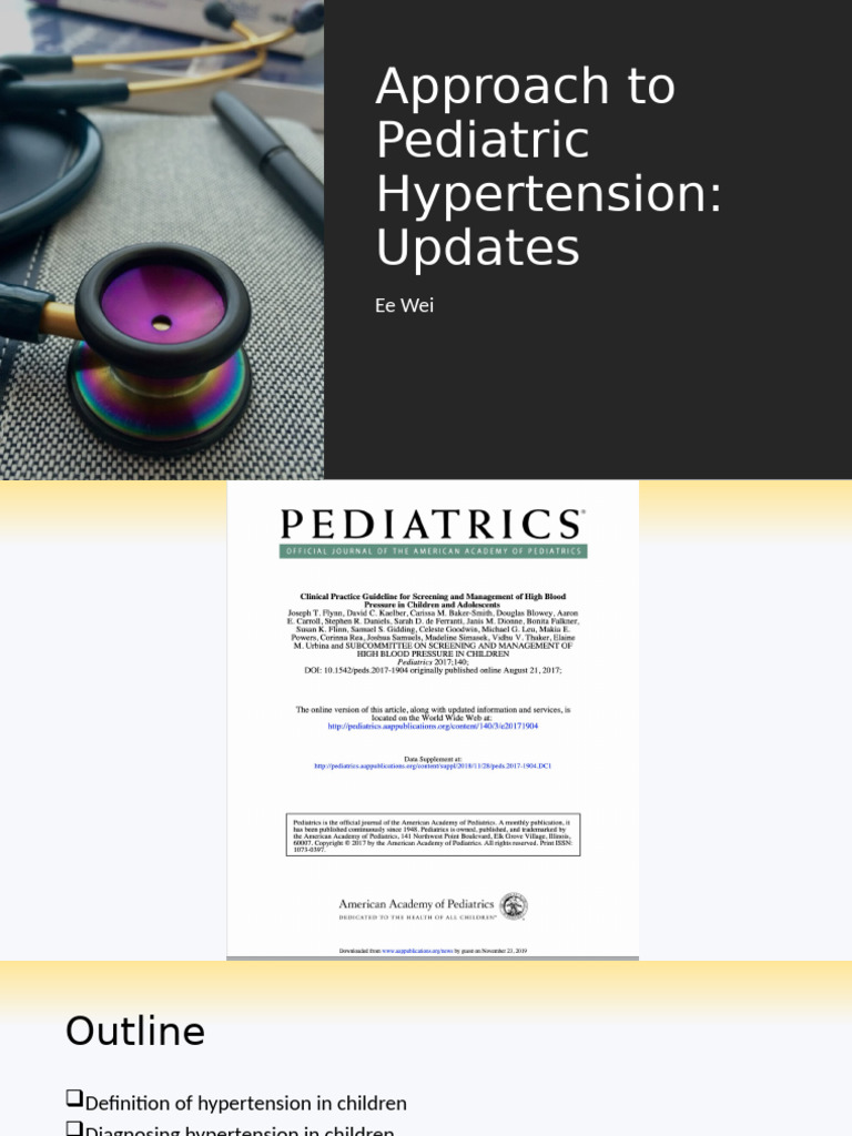 Pediatric Hypertension | PDF | Hypertension | Intravenous Therapy
