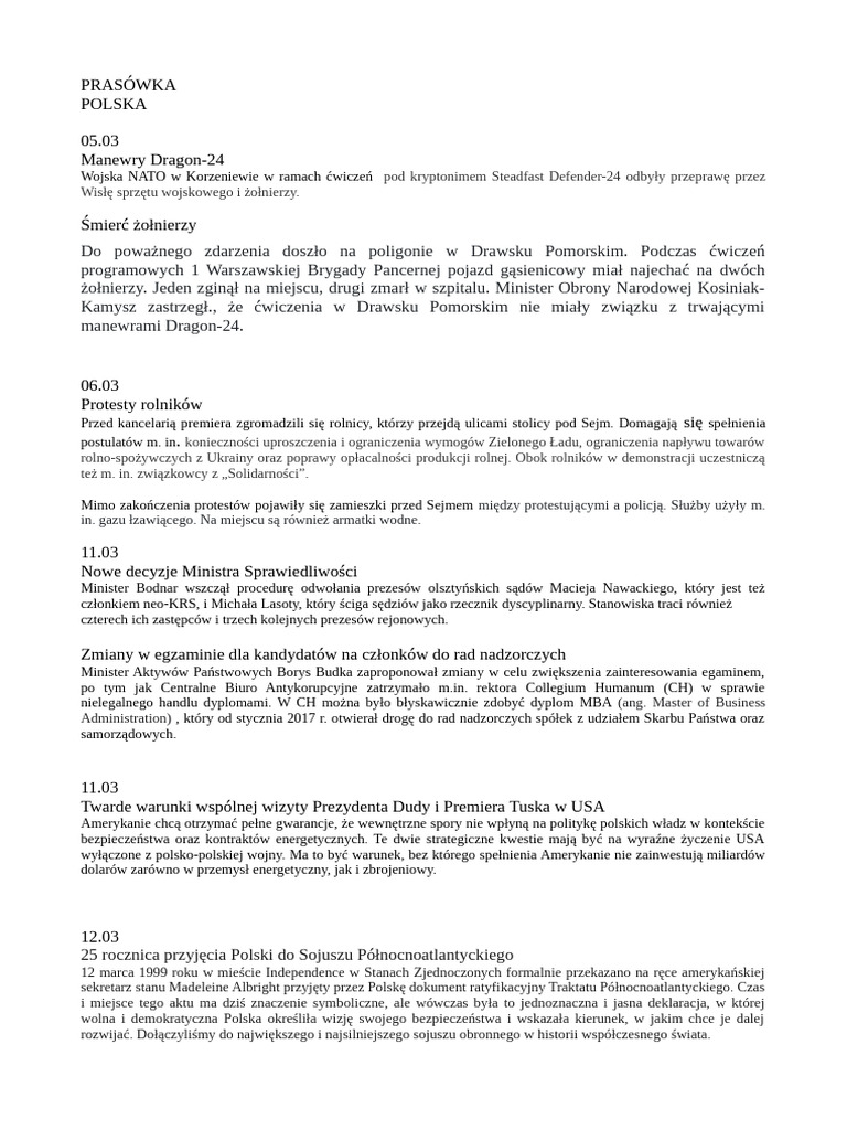 Prasówka 12.03.24 | PDF