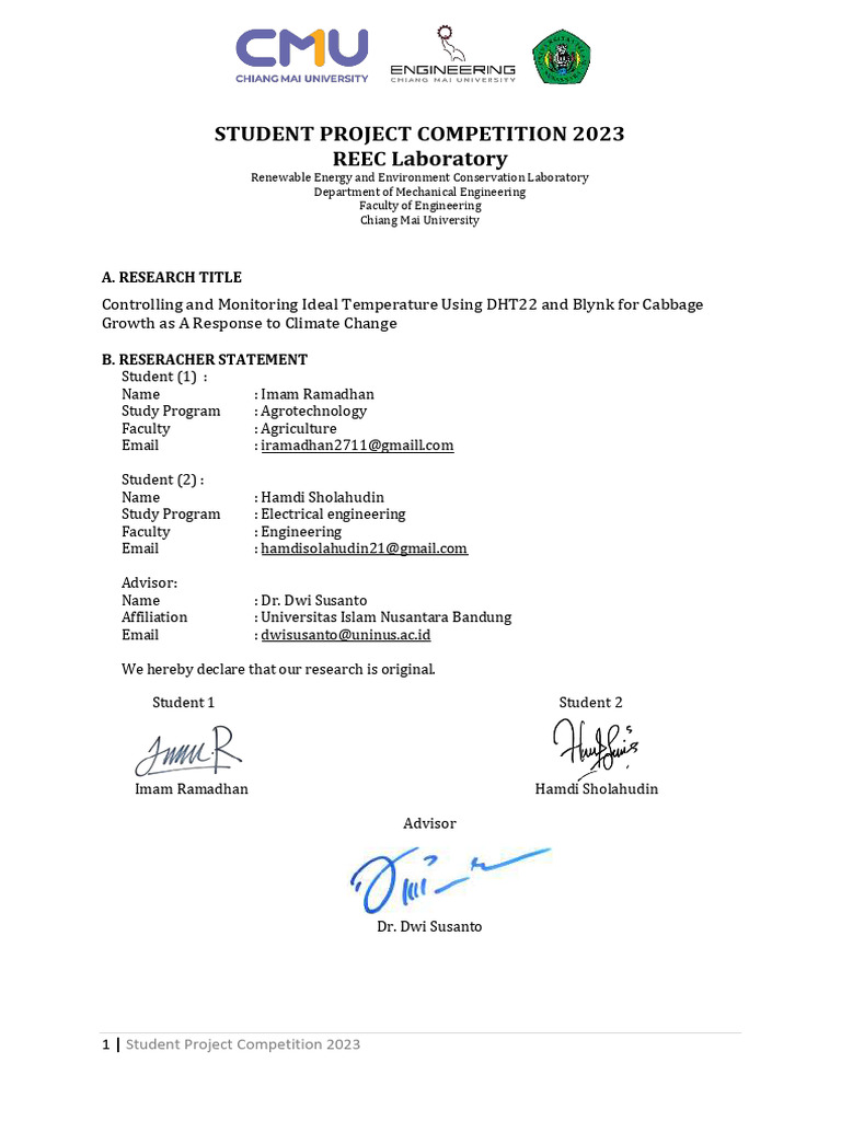 REEC LAB SCP Final Report-Corrected 2 | PDF | Agriculture | Internet Of ...