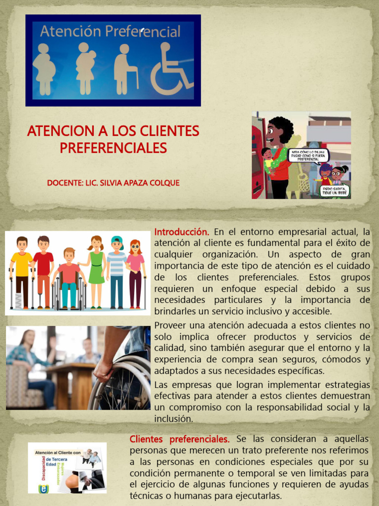 Atención a Clientes Preferenciales | PDF | Invalidez | Business