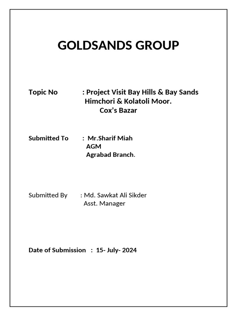 Cover Page - Sawkat | PDF