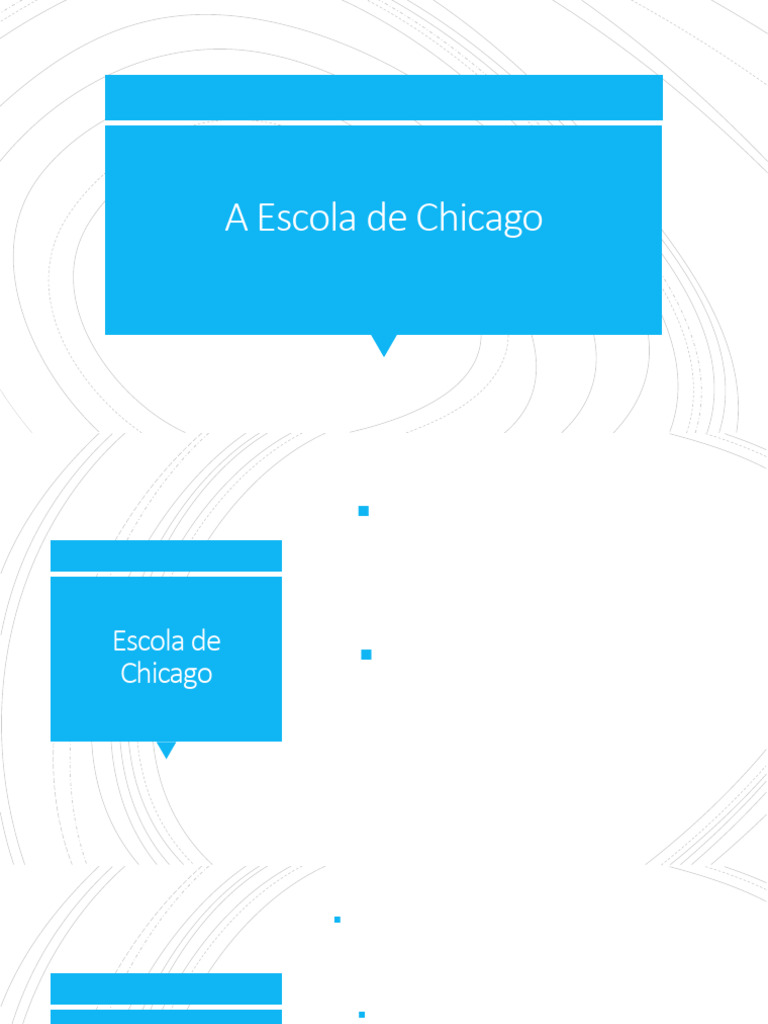 A Escola de Chicago Slides | PDF | Sociologia | Ecologia