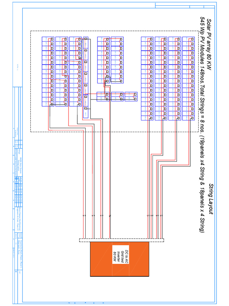 80 Kw String Layout | PDF | Electricity | Equipment