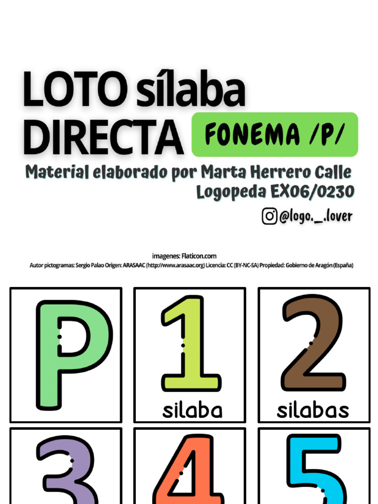 Fonema P | PDF