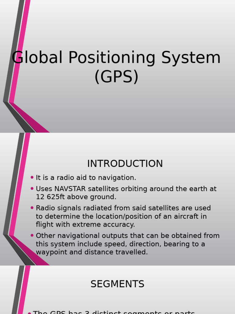 Global Positioning System | PDF | Science & Mathematics | Computers