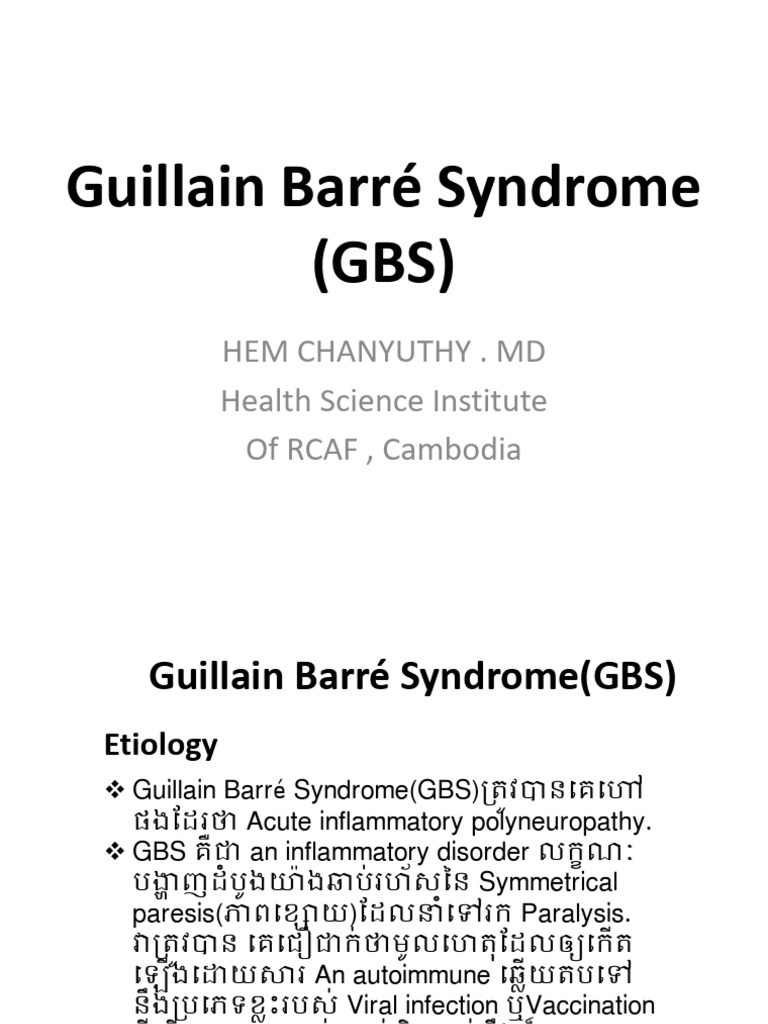 12-Guillain Barré Syndrome | PDF