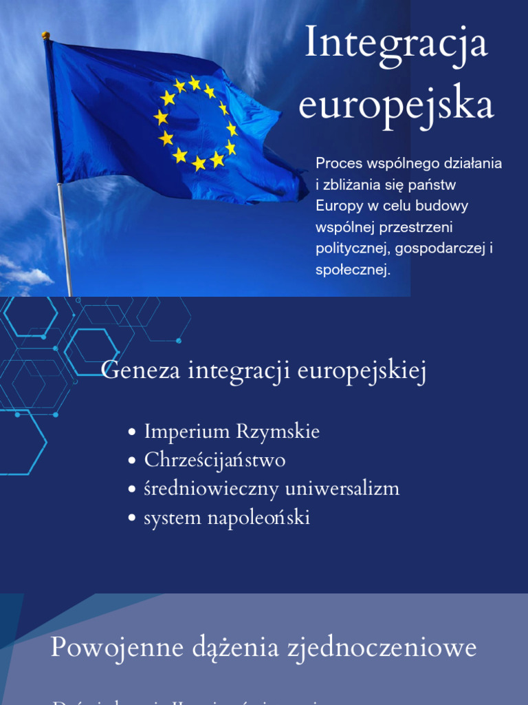 Prezentacja Integracja Europejska | PDF