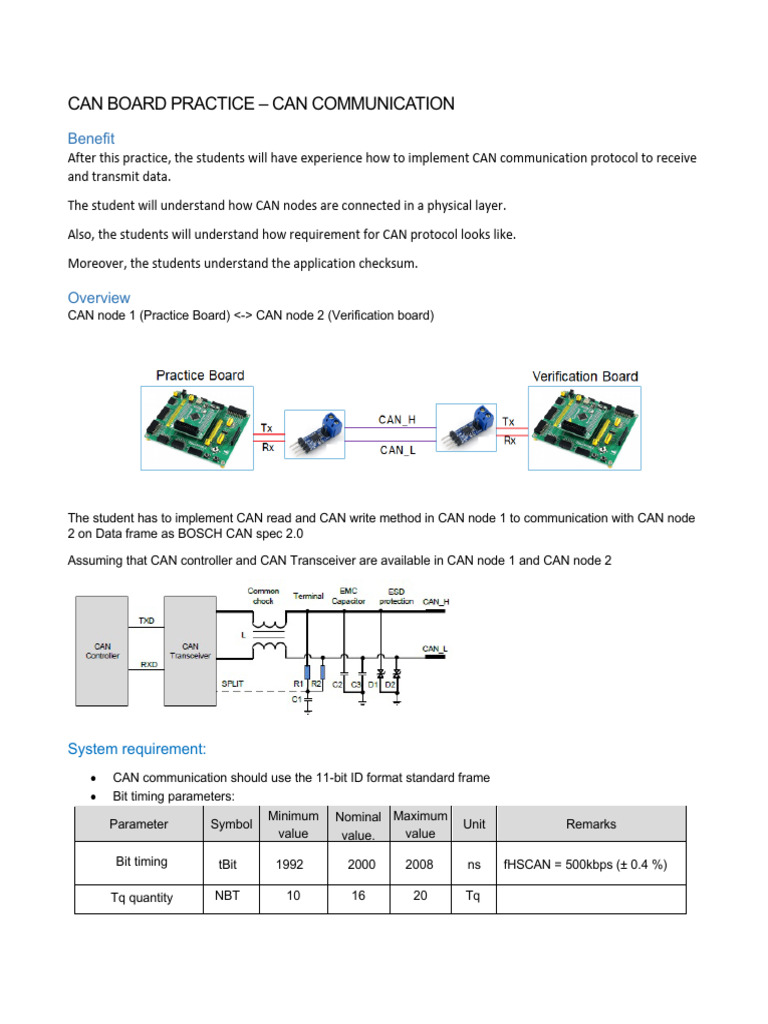 Lab3_CANCommunication | PDF | Telecommunications | Computing
