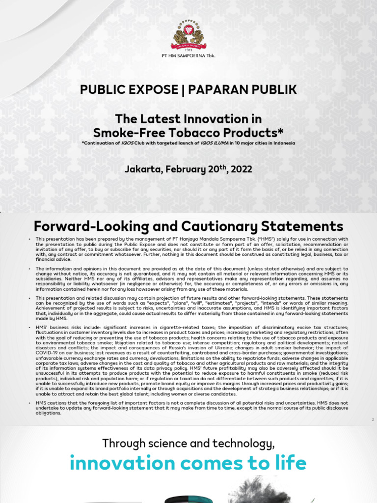 2023 02 19 - Public Expose Material | PDF | Tobacco Smoking | Addiction