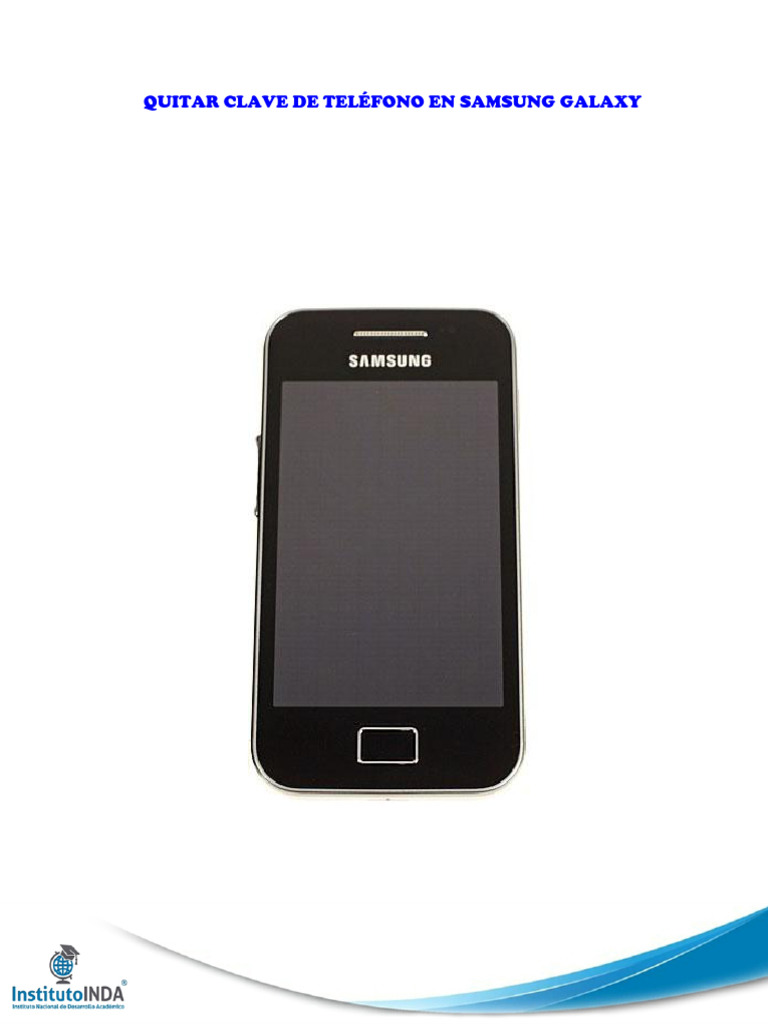 Quitar Clave de Telefono Samsung Galaxy | PDF