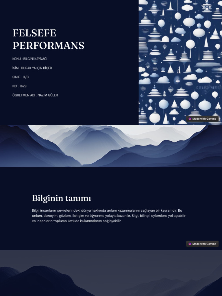 Felsefe Performans | PDF