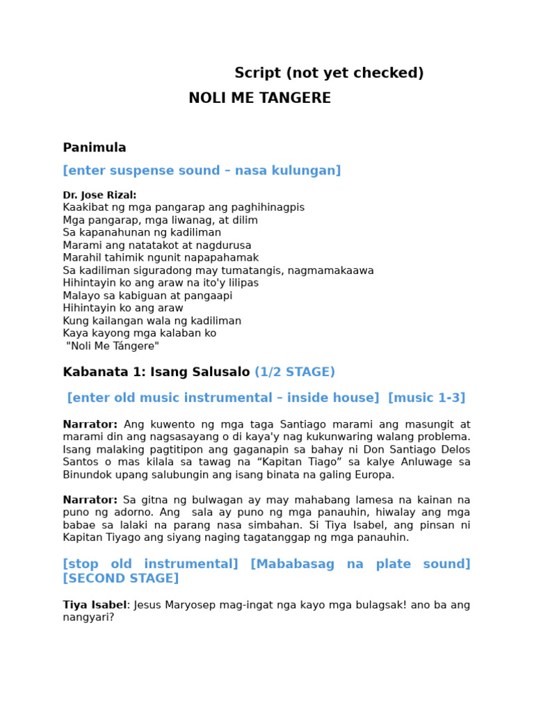Noli Me Tángere | PDF