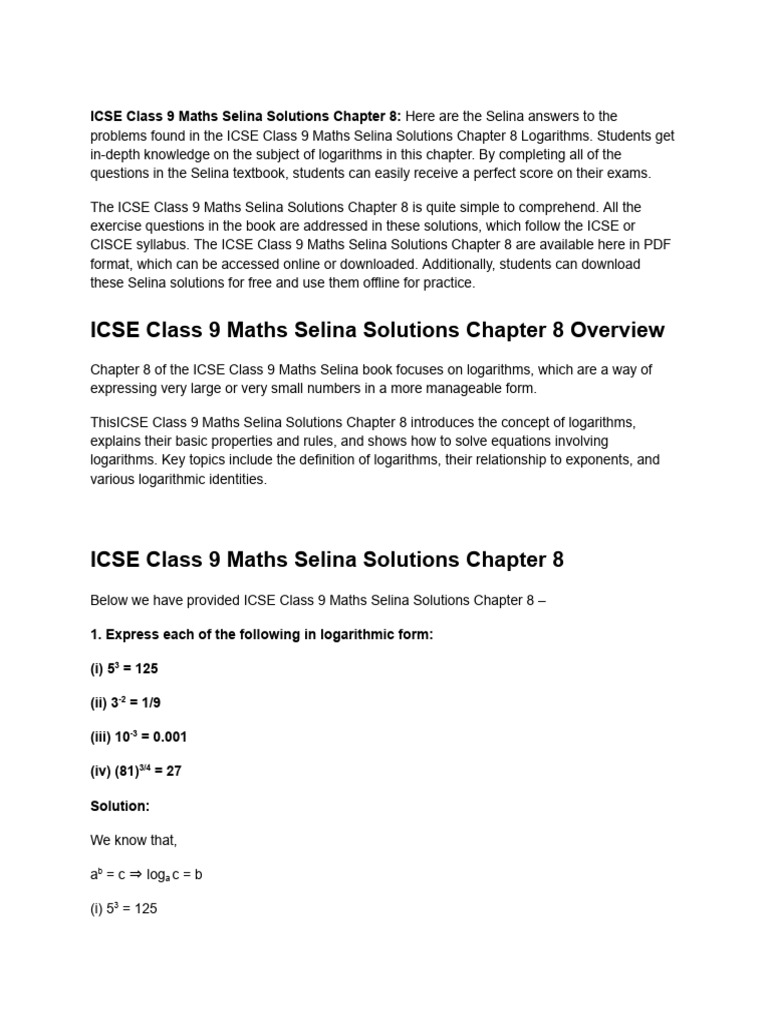 Untitled Document 9 3 | PDF | Logarithm | Mathematics