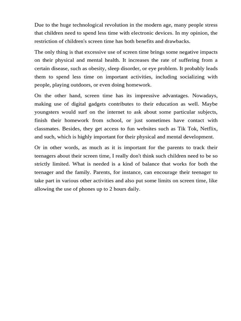 Due To The Huge Technological Revolution in The Modern Age | PDF ...