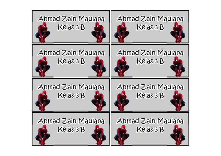Label Nama Zain | PDF