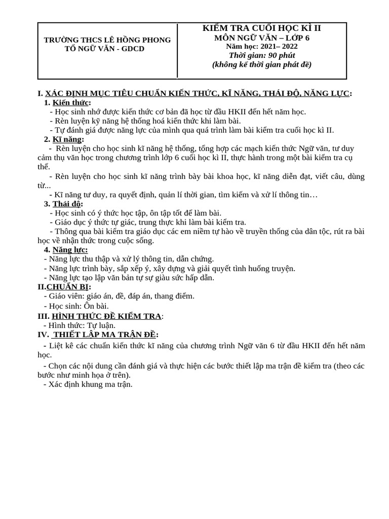 v6-Cuối Kì II Ctst | PDF