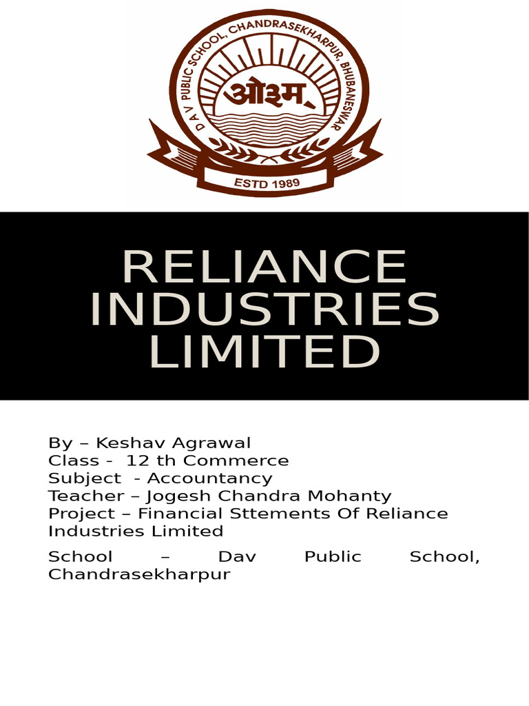 Financial Analysis of Reliance Industries | PDF