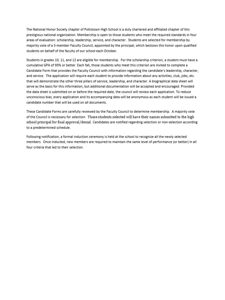 NHS Selection Process Rev | PDF | Career & Growth