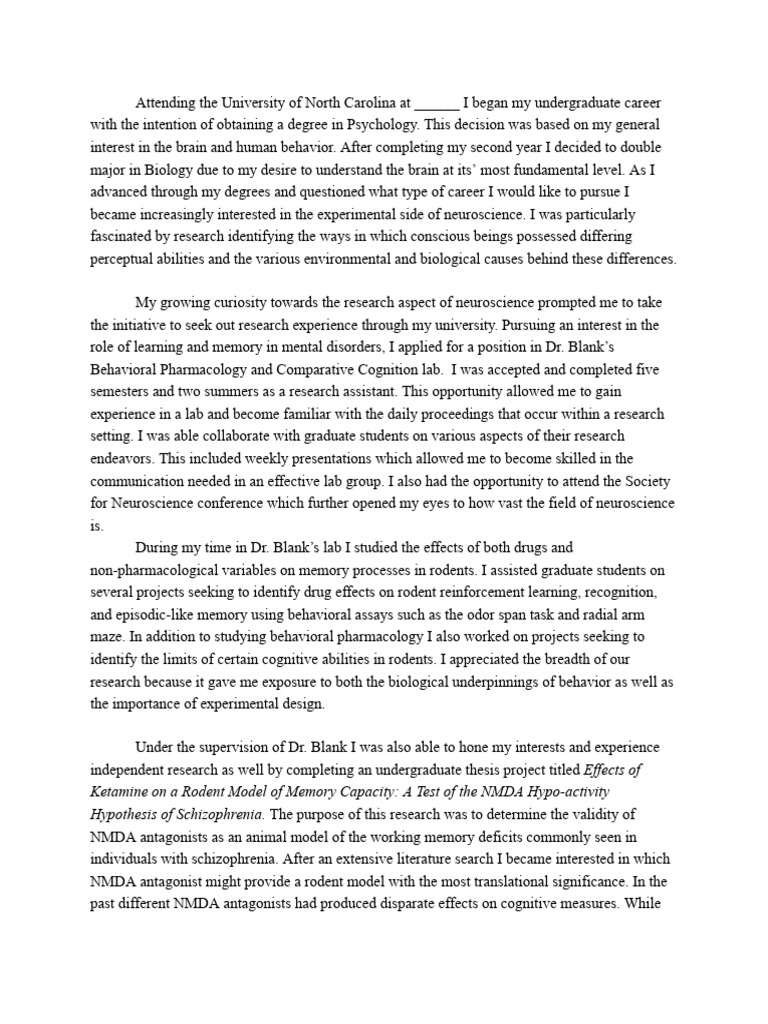 Reddit SOP | PDF | Neuroscience | Learning