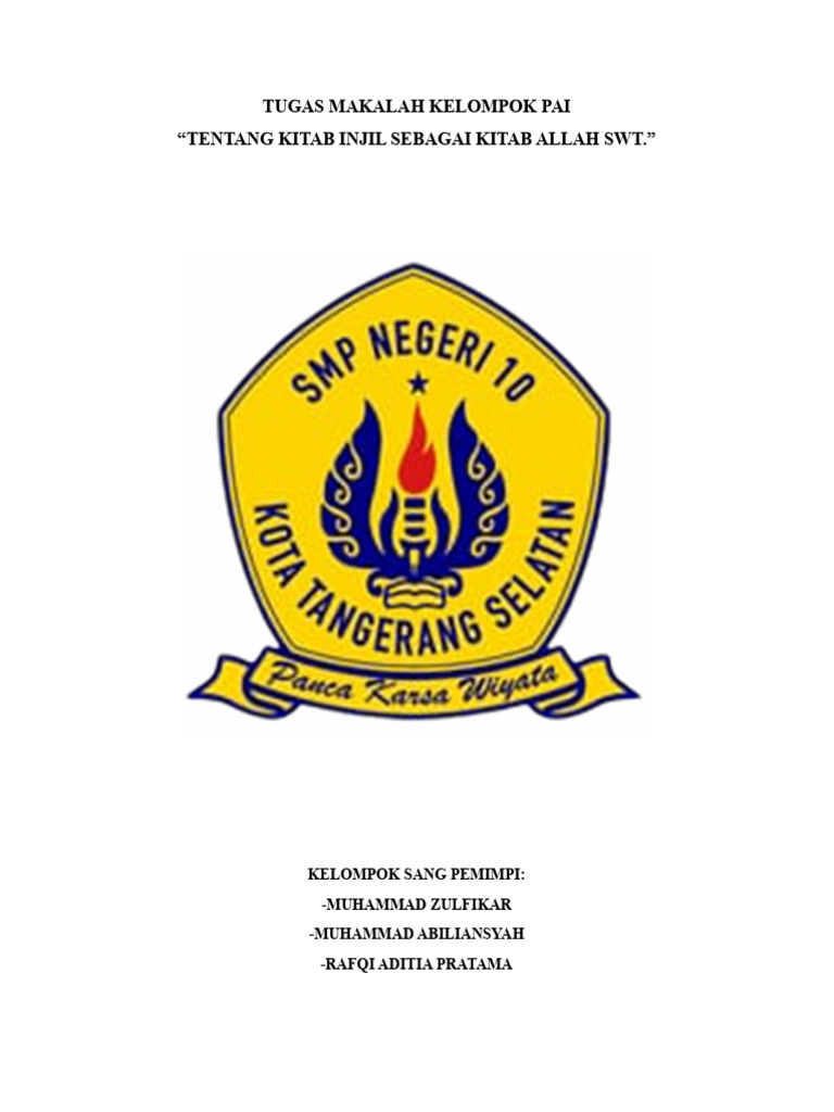 Tugas Kelompok Pai Kitab Injil | PDF