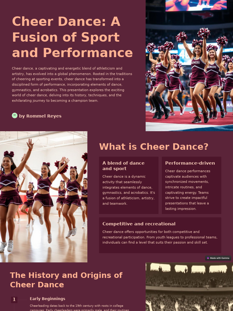 Exploring Cheer Dance: Sport and Artistry | PDF | Cheerleading ...