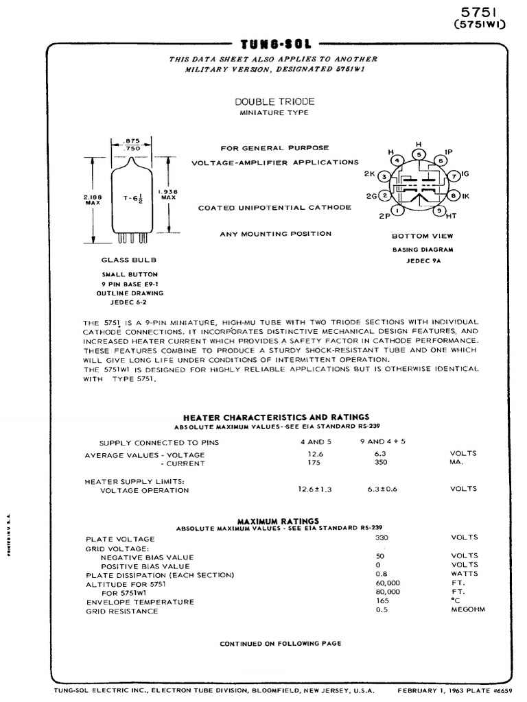 Jan Phillips 5751 Datasheet | PDF