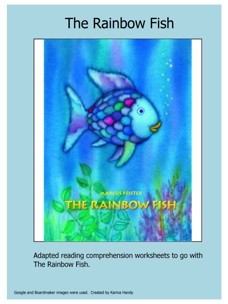 The Rainbow Fish Adapted Comprehension | PDF | Fish | Fish And Humans