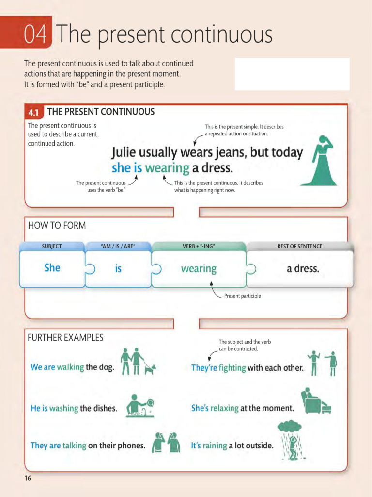 1C Grammar Presentation The Present Continuous | PDF | Verb | Subject ...