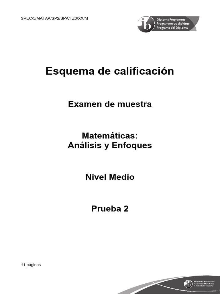 Prueba 2 Soluciones Muestra Matemáticas Análisis y Enfoques NM | PDF | Euclides | Matemática ...