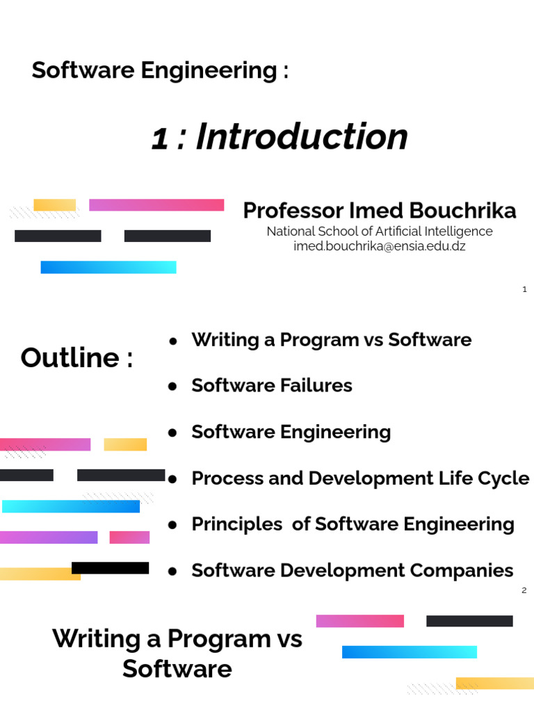 01 Introduction Software Engineering | PDF | Application Software | Software