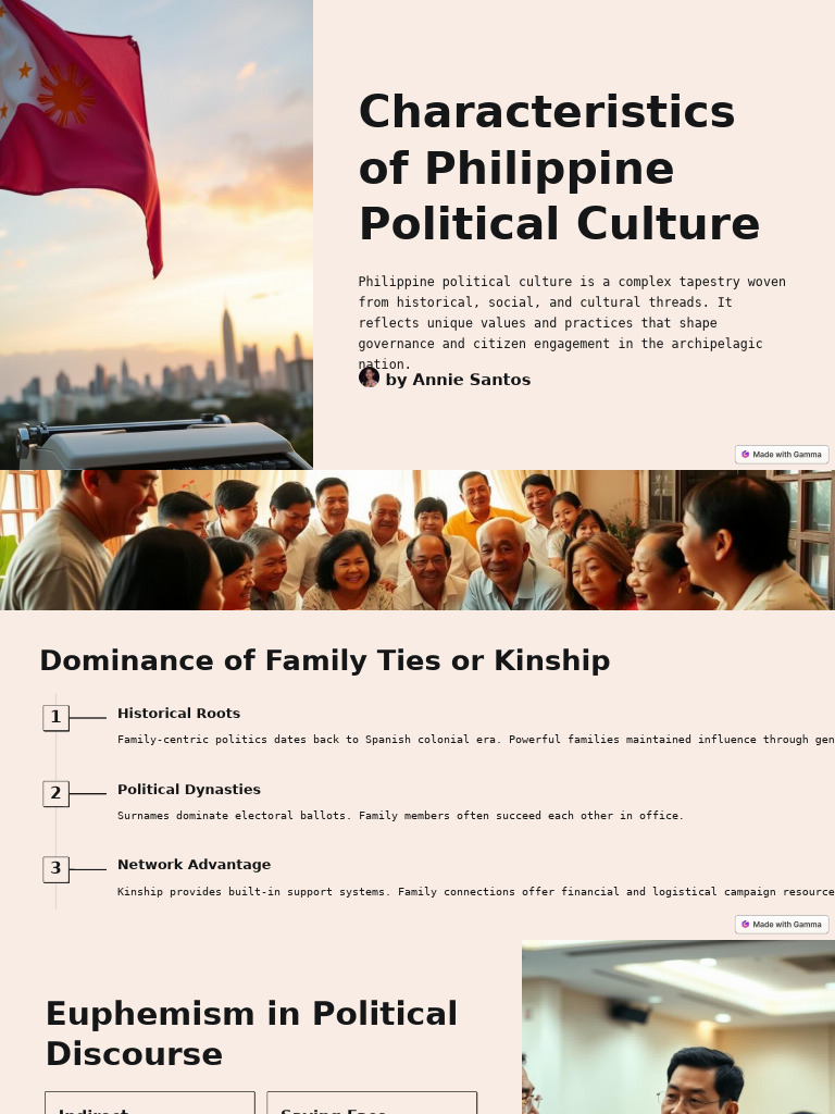 Characteristics of Philippine Political Culture | PDF | Accountability ...