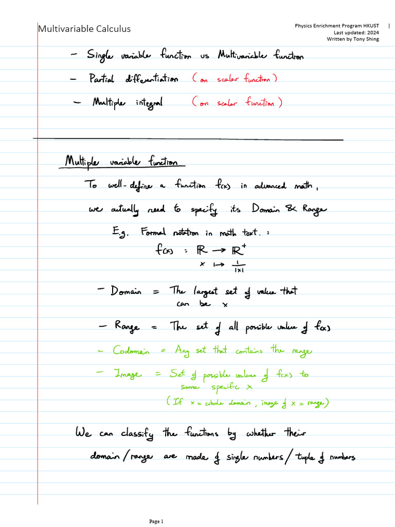 T02A Multivar Calculus | PDF | Finance & Money Management | Social Science