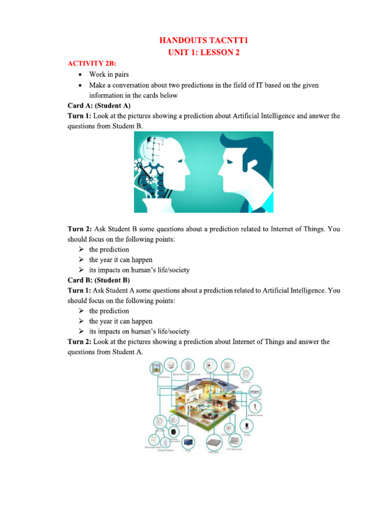 Handout Unit 1-Lesson 2 | PDF