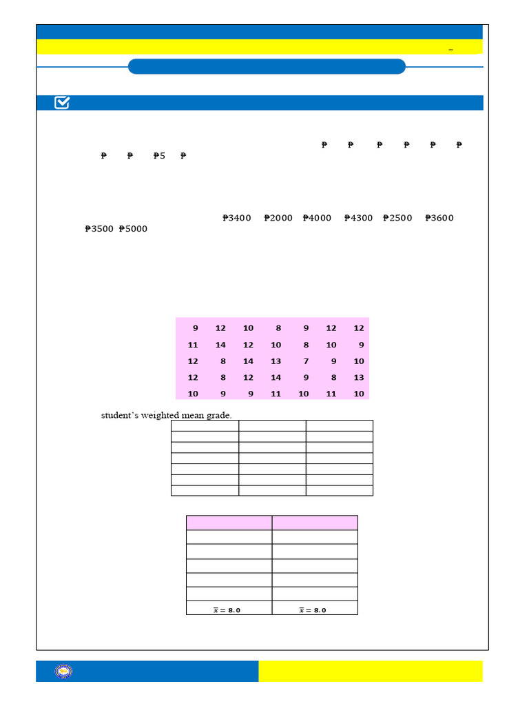 Assignment | PDF | Mean | Median Assignment | PDF | Mean | Median