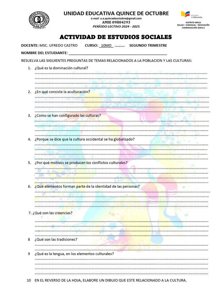 Actividad Eess 2do Trimestre | PDF