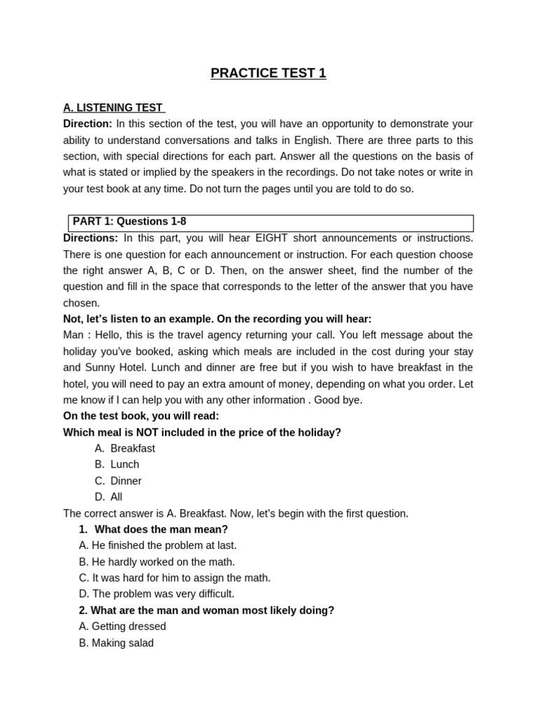 3 PRACTICE TESTS Vstep | PDF | Jazz | Extinction