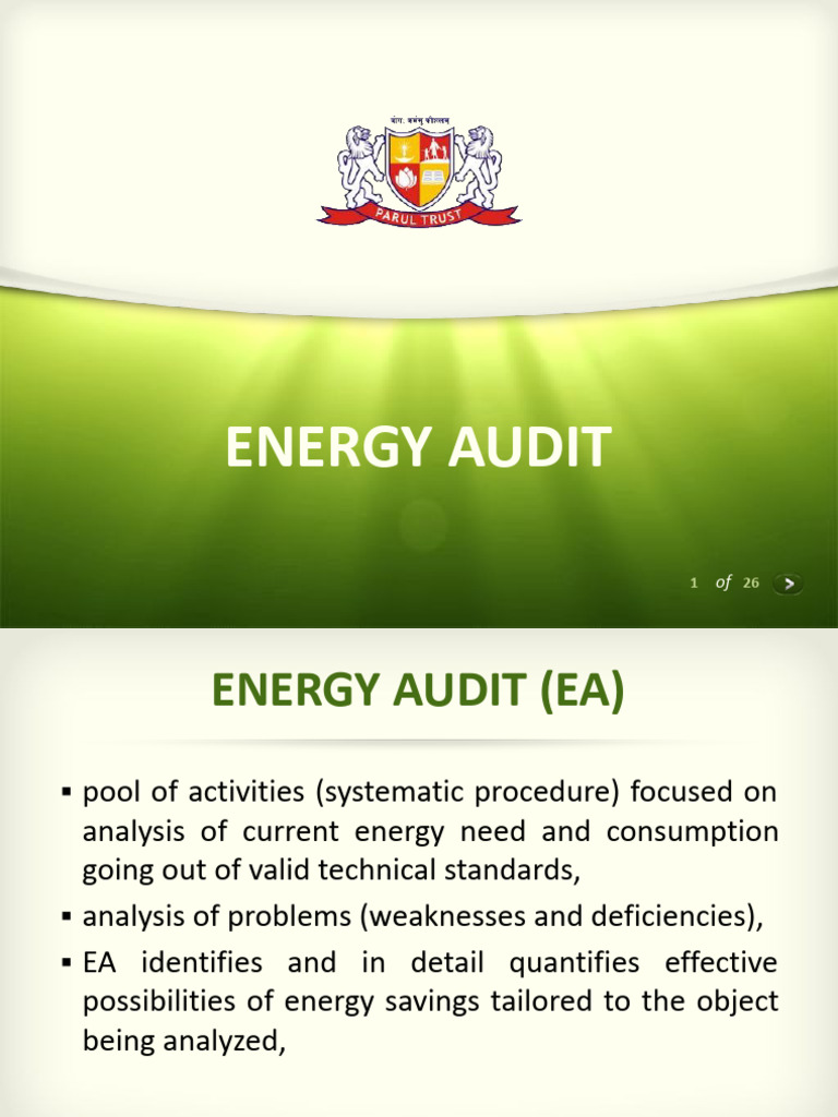 ECA CH 5 -1.ppt | PDF | Audit | Energy Conservation